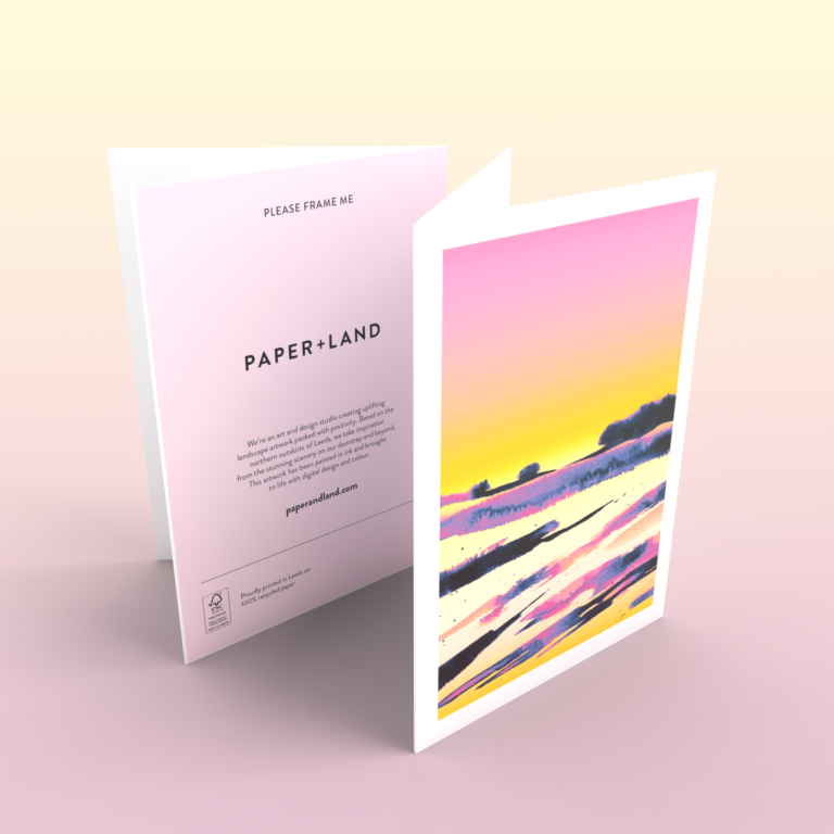 Sunrise | Calm – A6 Greeting Card - Paper + Land