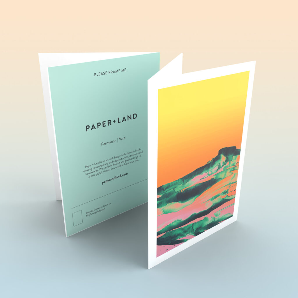 Formation | Mint – A6 Greeting Card - Paper + Land