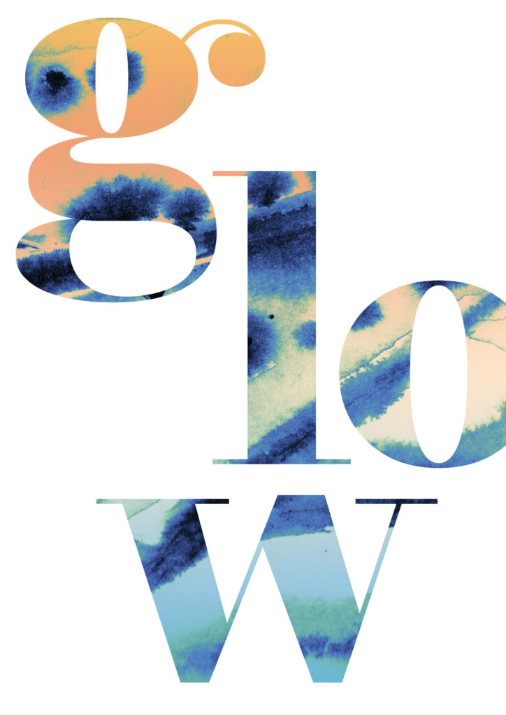 Glow | Type - Art Print - Paper + Land